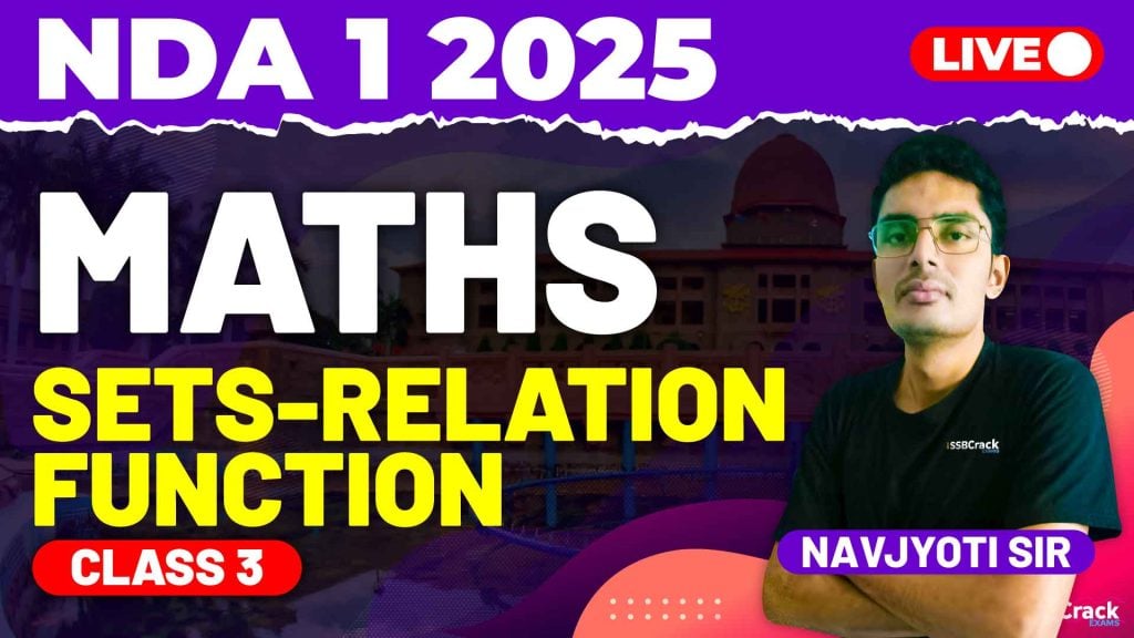 NDA 1 2025 Exam Maths Sets-Relation-Function Class 3