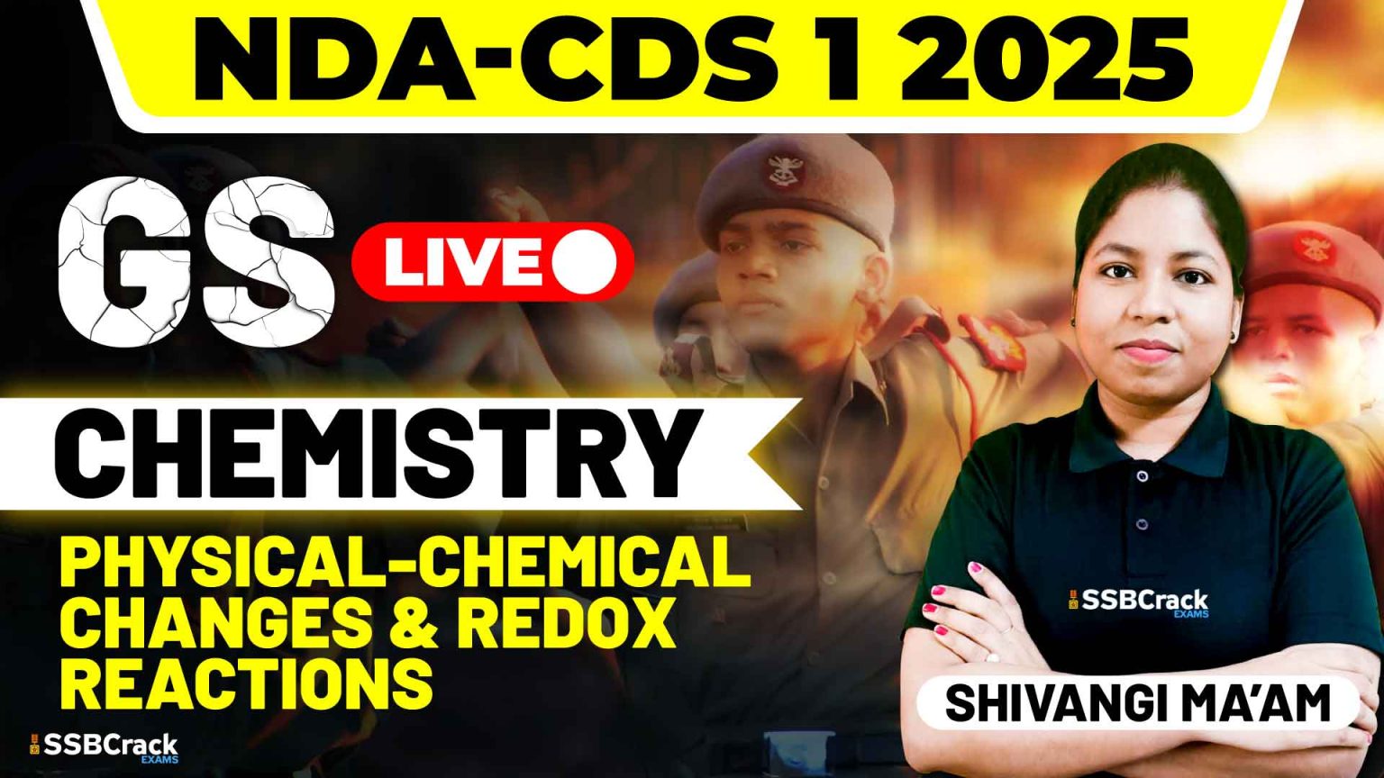 NDA CDS 1 2025 Exam Chemistry Physical & Chemical Change And Redox ...