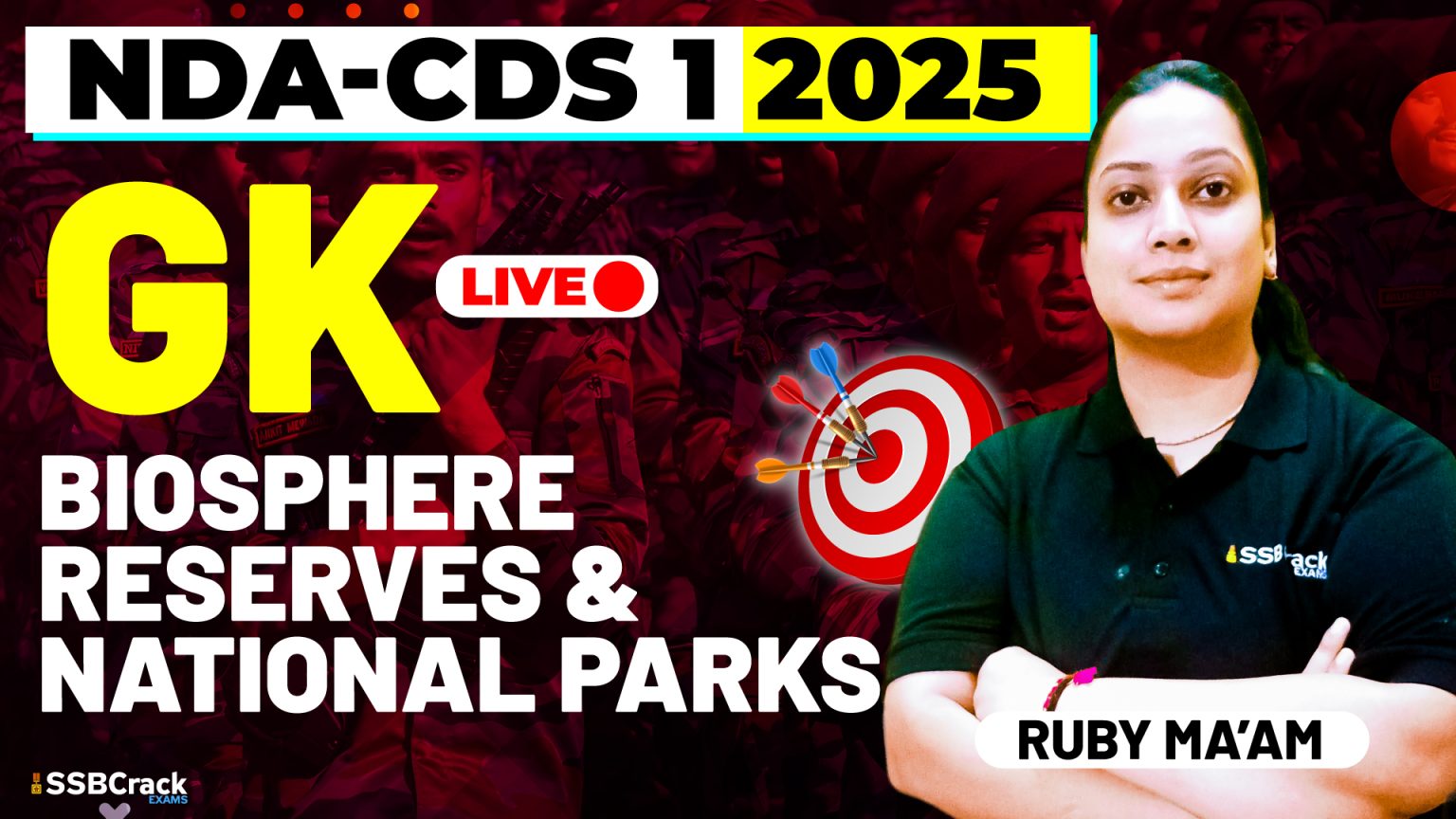 NDA CDS 1 2025 Geography Biosphere Reserves & National Parks