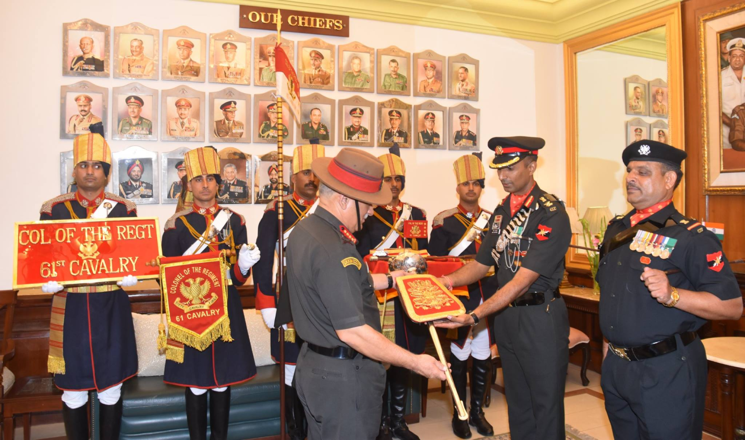 What Does the Baton Represent for Indian Army Officers?