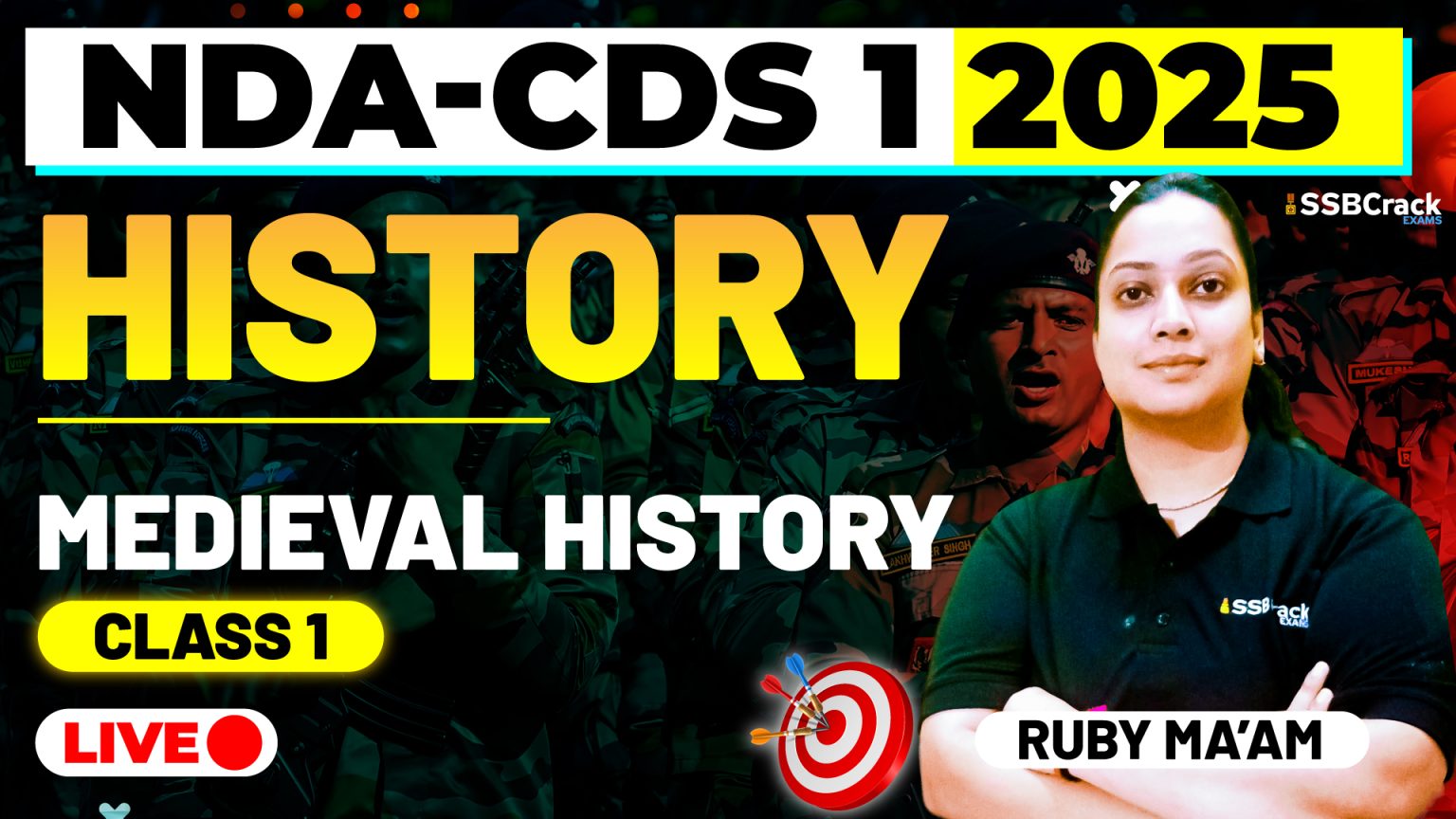NDA CDS 1 2025 Medieval History Class 1