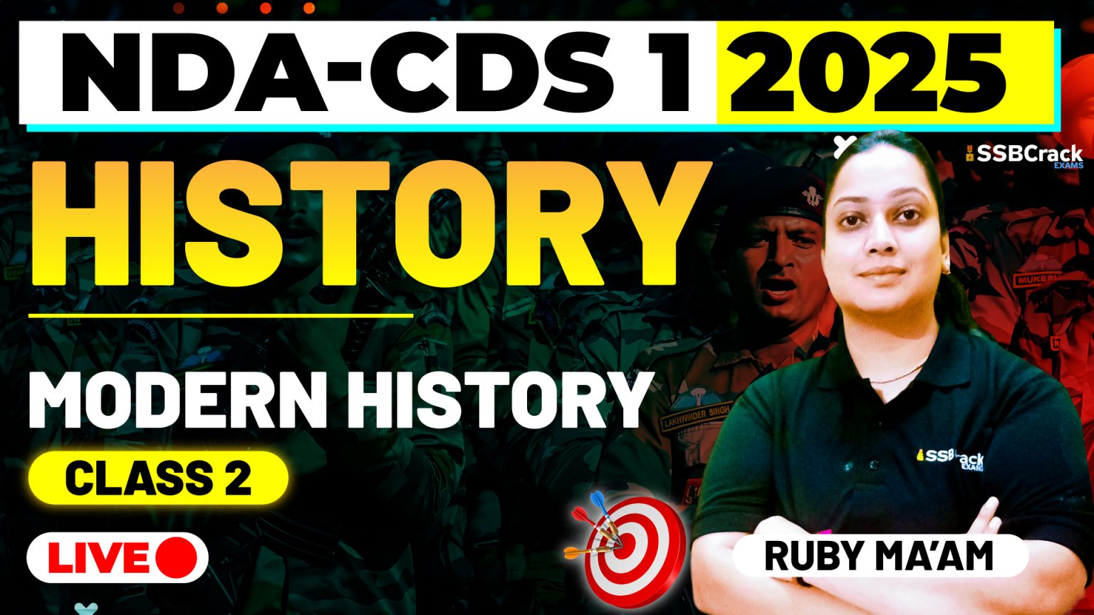 NDA CDS 1 2025 Modern History Class 2
