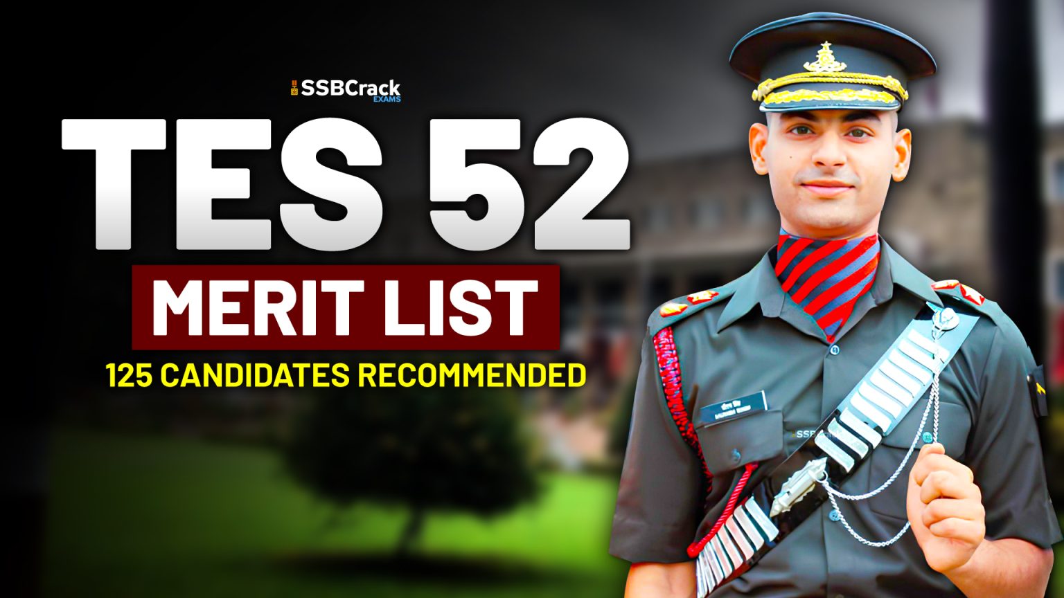TES 52 Merit List Out Now – Indian Army TES Merit List