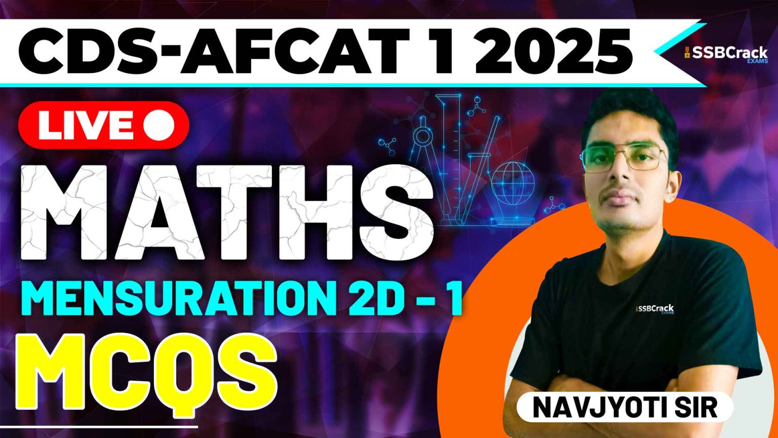 CDS & AFCAT 1 2025 Exam Maths Mensuration 2D MCQs Class 1