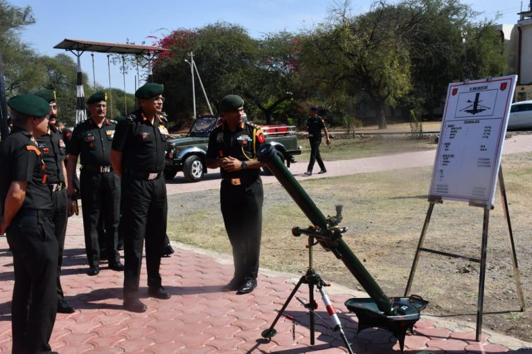 Lt Gen Anindya Sengupta Reviews Training Standards at Infantry School, Mhow