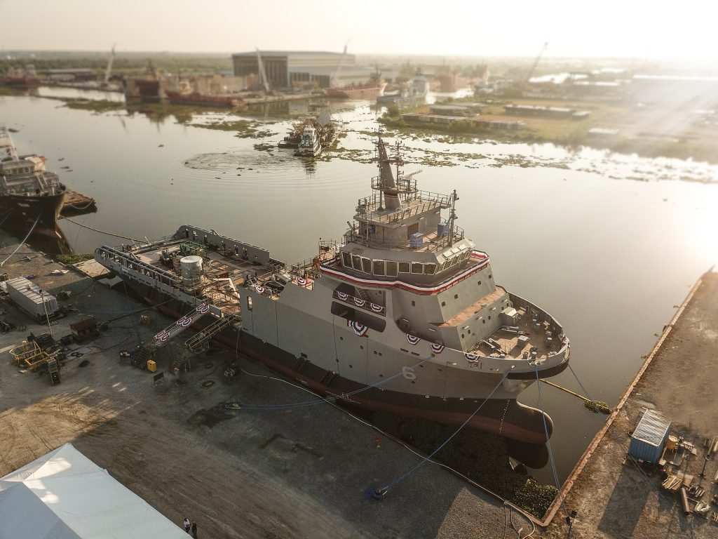 Austal USA Lays Keel for US Navy's Seventh Navajo-Class Vessel, USNS ...