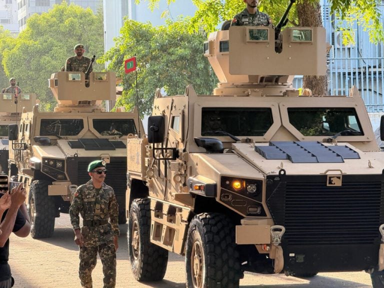 Maldives Unveils Ajban 4×4 Light Armored Vehicles During Military Parade