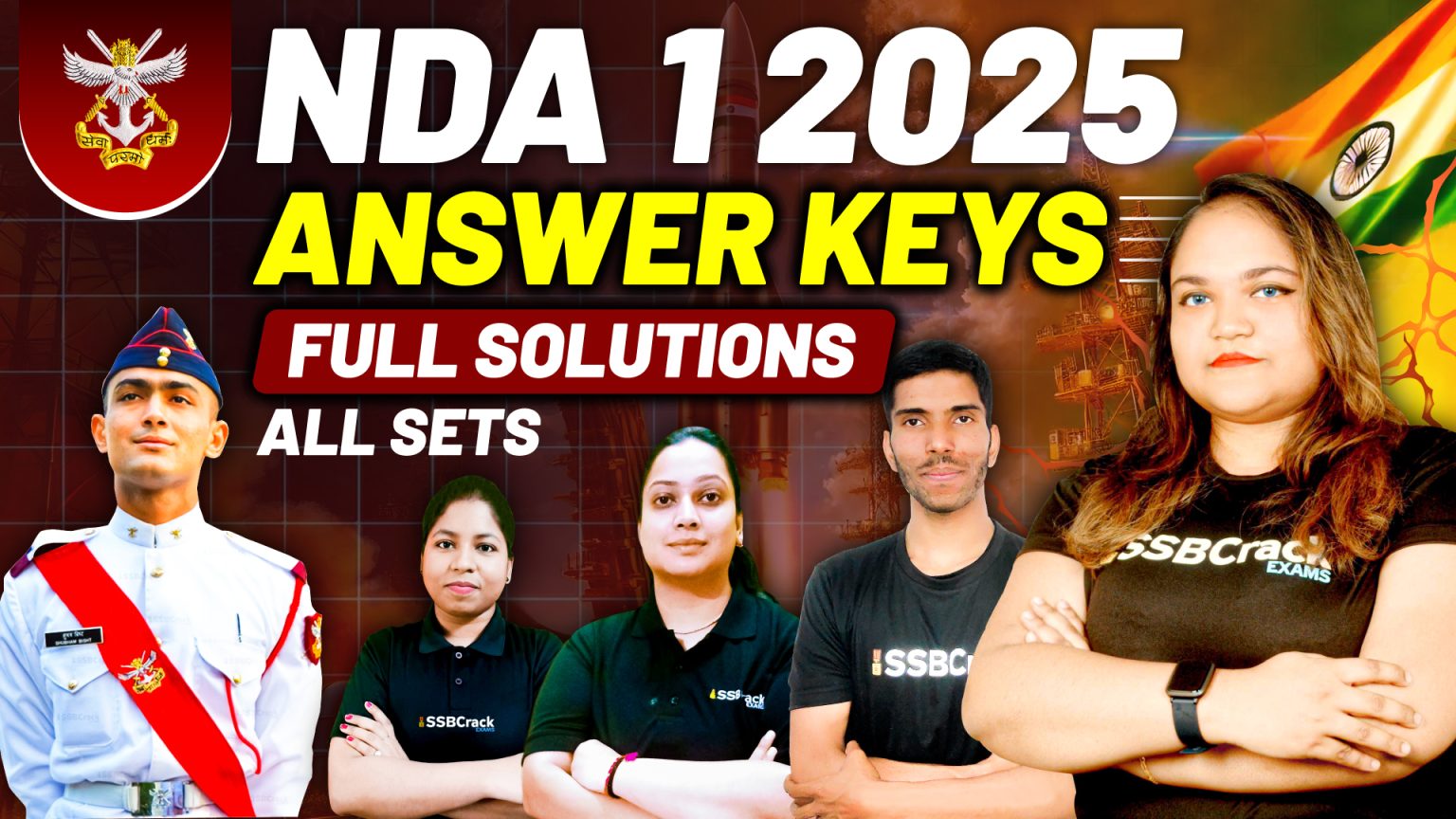 NDA 1 2025 Answer Keys and Full Solutions [Download PDF – All Sets]