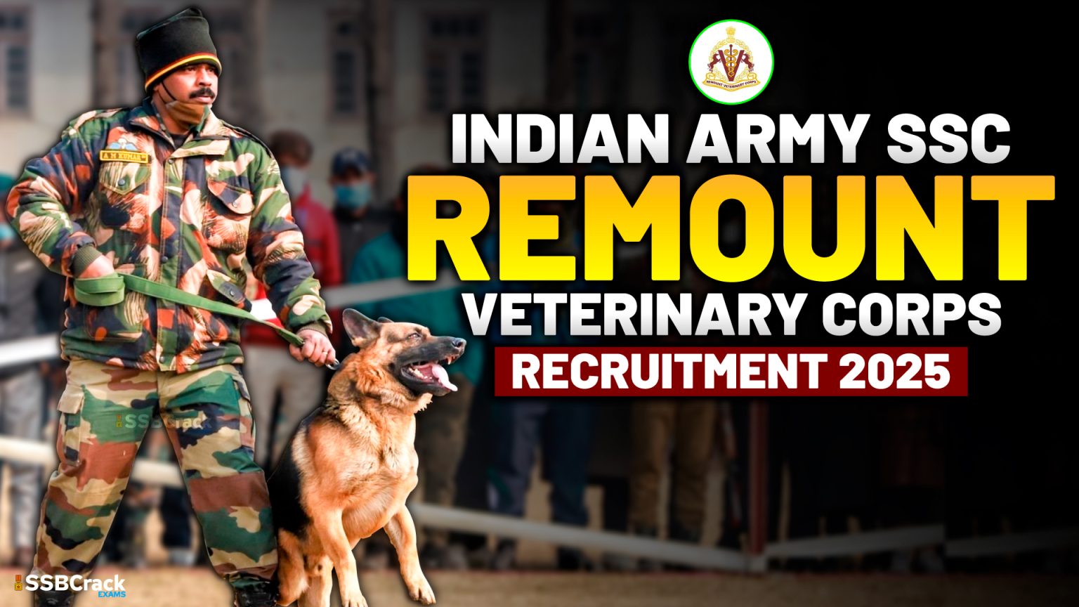 Indian Army Remount Veterinary Corps 2025 Notification