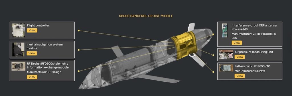 Ukraine Reveals International Components in Captured Russian Cruise Missile