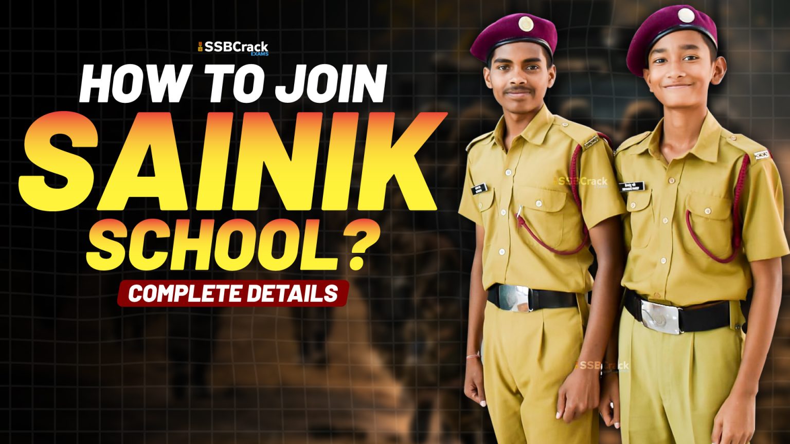 How to Join Sainik School