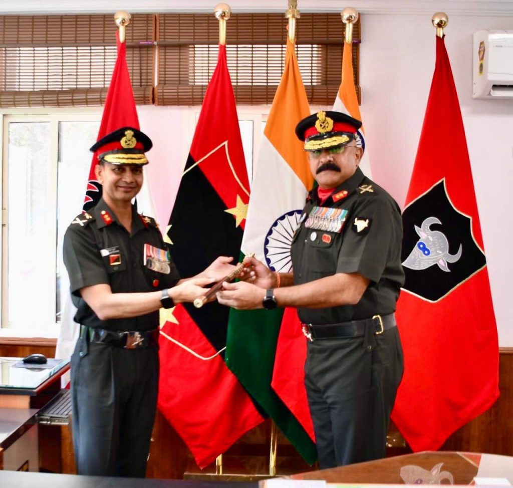 Major General RD Sharma Takes Command of Indian Army's Bison Division