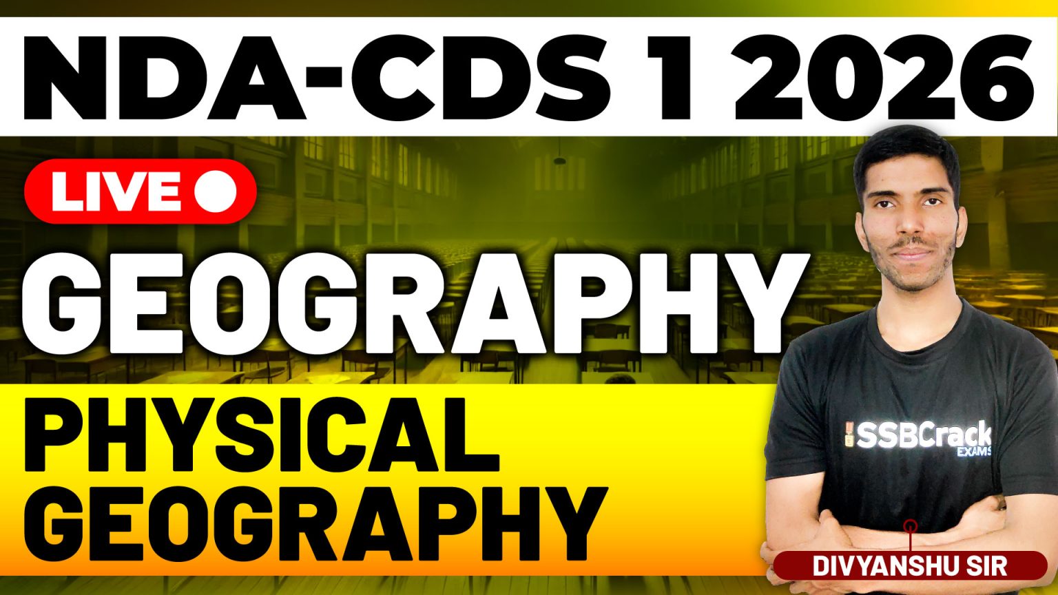 NDA & CDS 1 2026 Exam Geography - Physical Geography