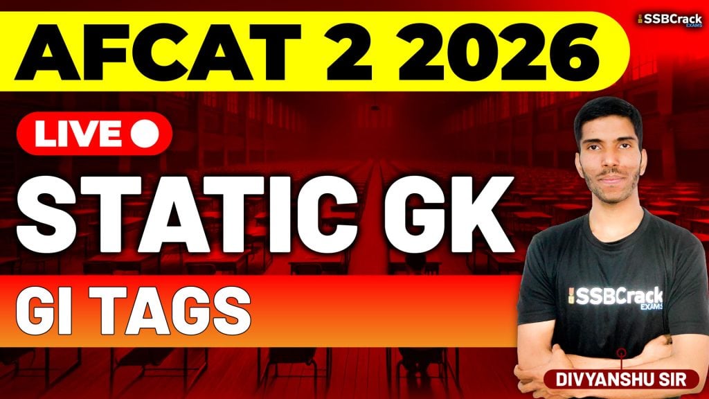 AFCAT 2 2026 Exam Static GK - GI Tags of India