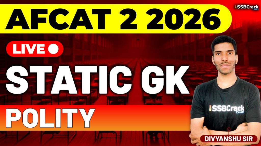 AFCAT 2 2026 Exam Static GK - Polity