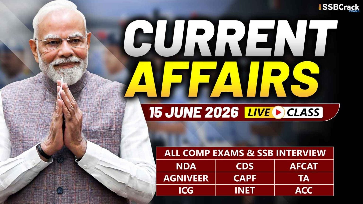 Current Affairs 15 June 2026