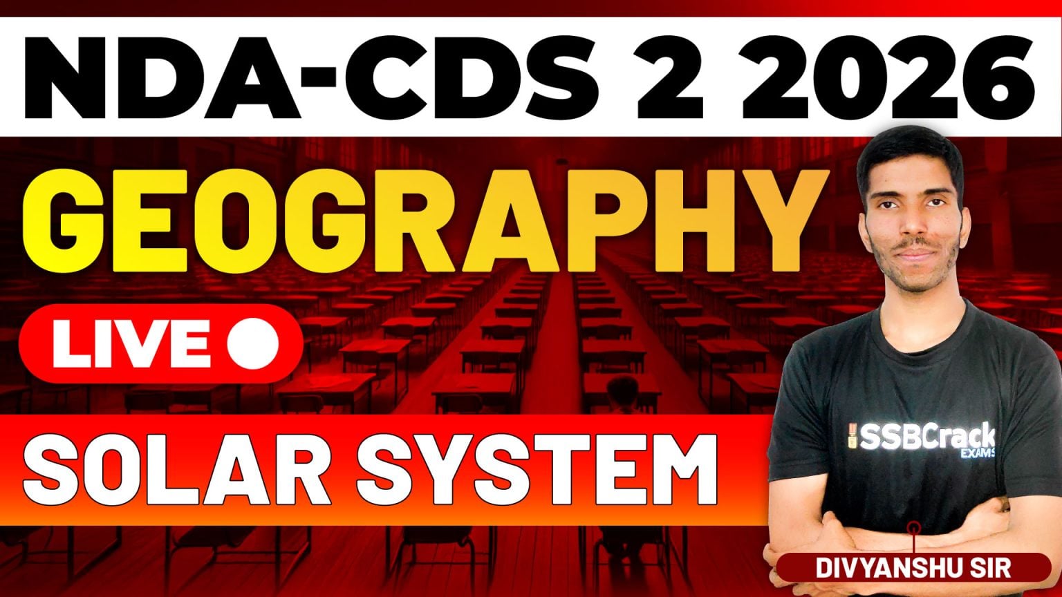 NDA & CDS 2 2026 Exam GK- Geography - Solar System